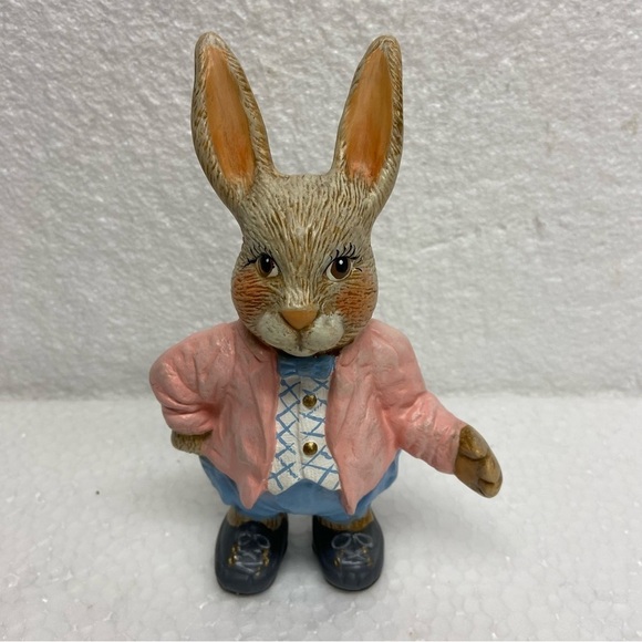 unbranded | Accents | Vintage Ceramic Easter Bunny Figurine Colorful ...